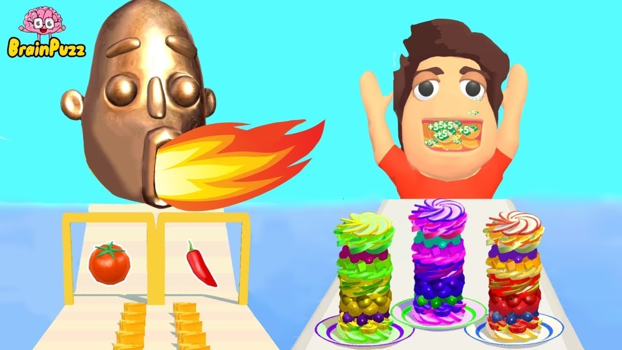 🥪 Sandwich Run WRONG COLOR CHALLENGE & Pancake Run😝 All Level Game ...