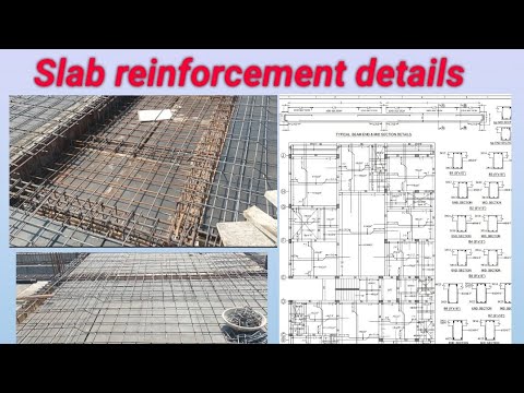 Slab reinforcement details// one way slab & two way slab// roof slab ...