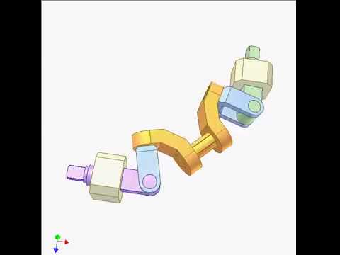 Mecanismo de transmisión angular 4R 2 - YouTube