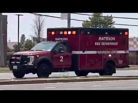 Matteson fire department ambulance 2 - YouTube