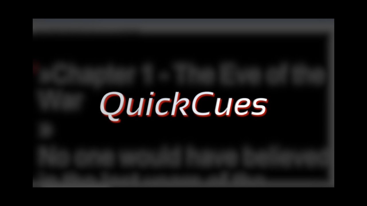 Best Hidden Features in Telescript AV: QuickCues - YouTube