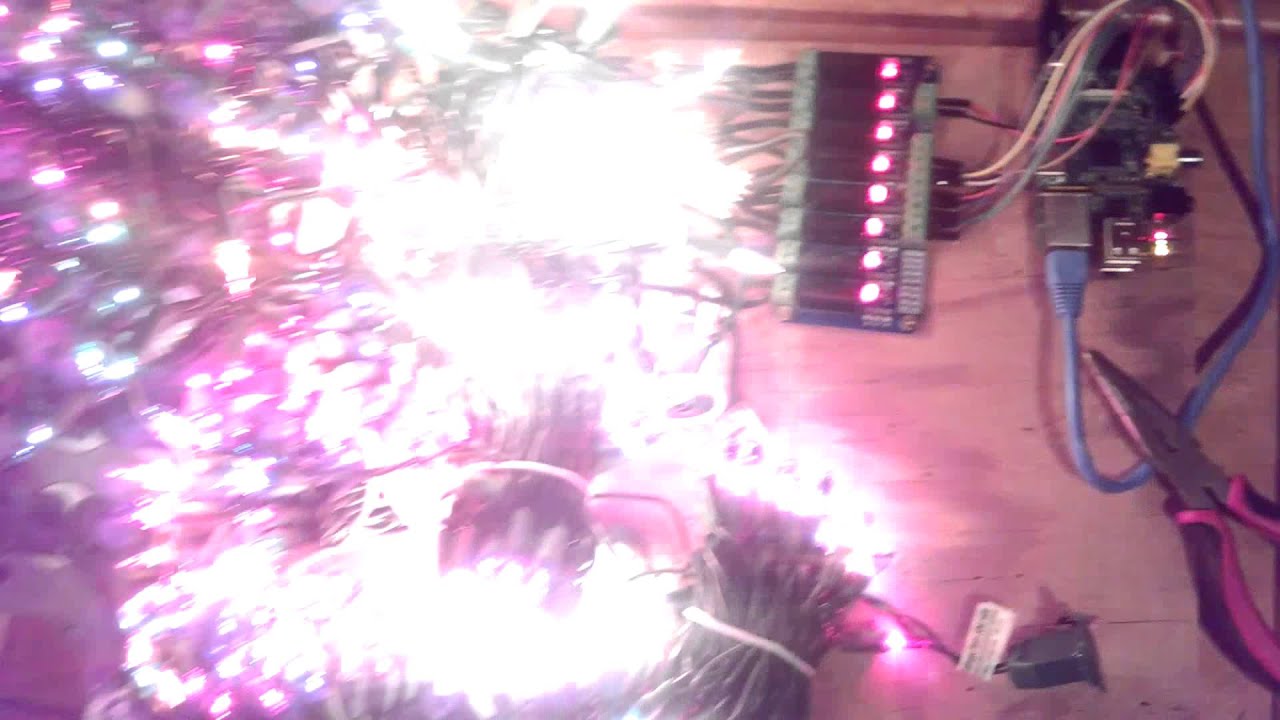 Banggood 8 Channel 5V Solid State Relay Raspberry Pi Christmas Lights - YouTube