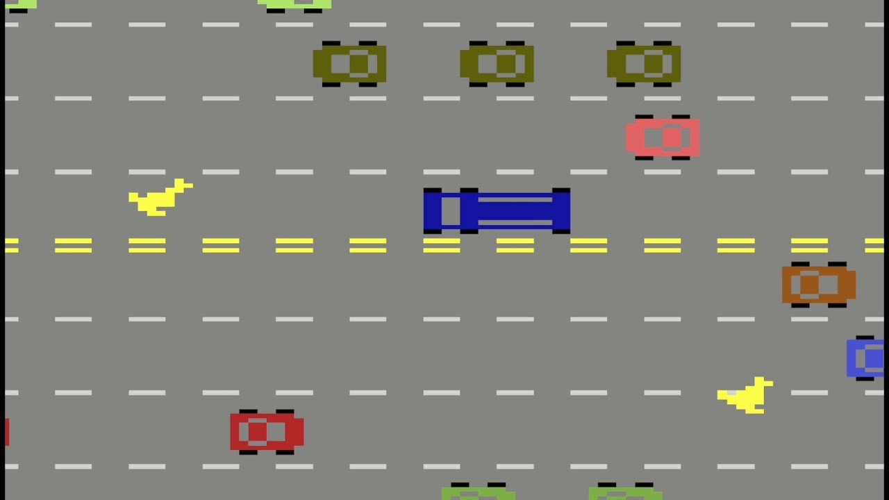 Freeway Gameplay Atari 2600 - YouTube