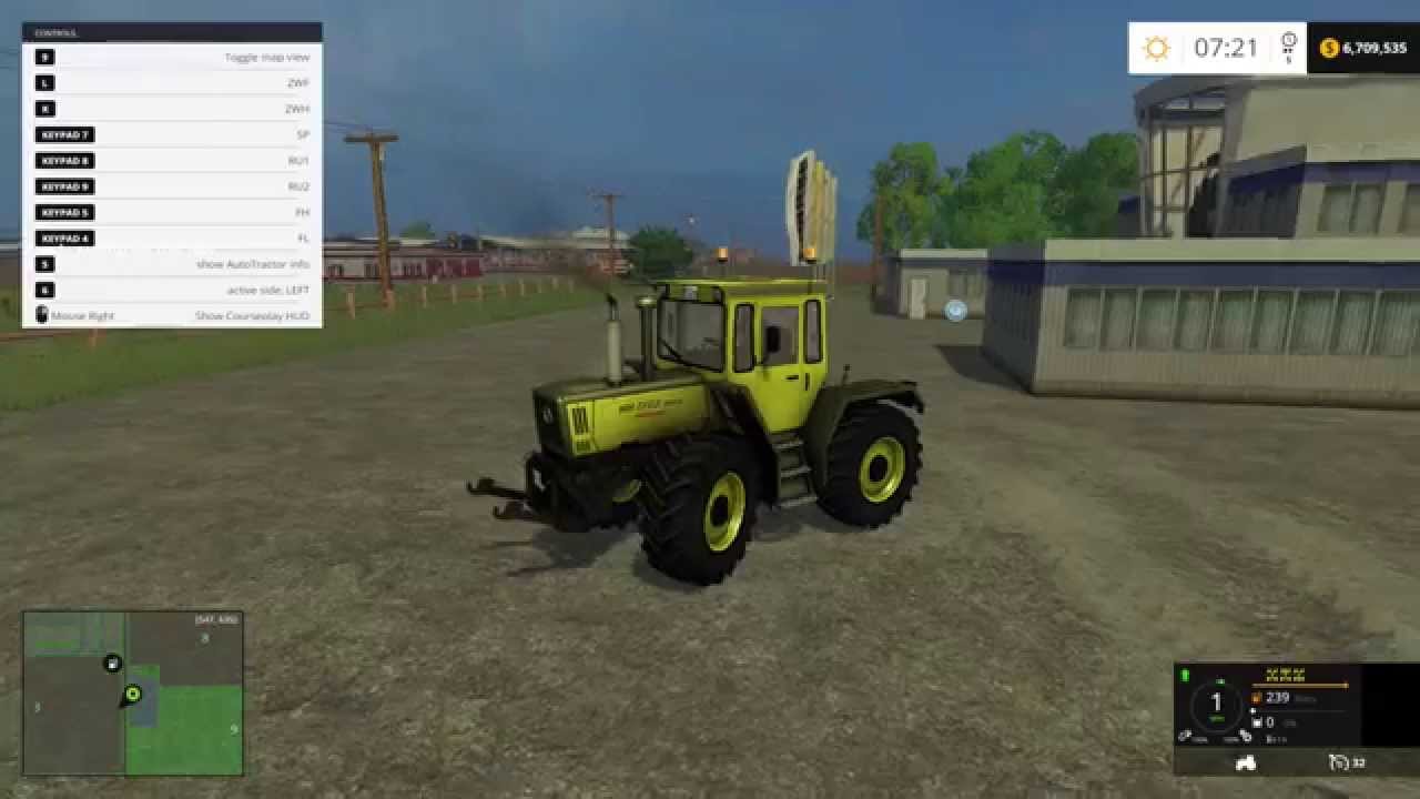 Farming Simulator 2015 Mod Testing MB TRAC 1800 Intercooled - YouTube