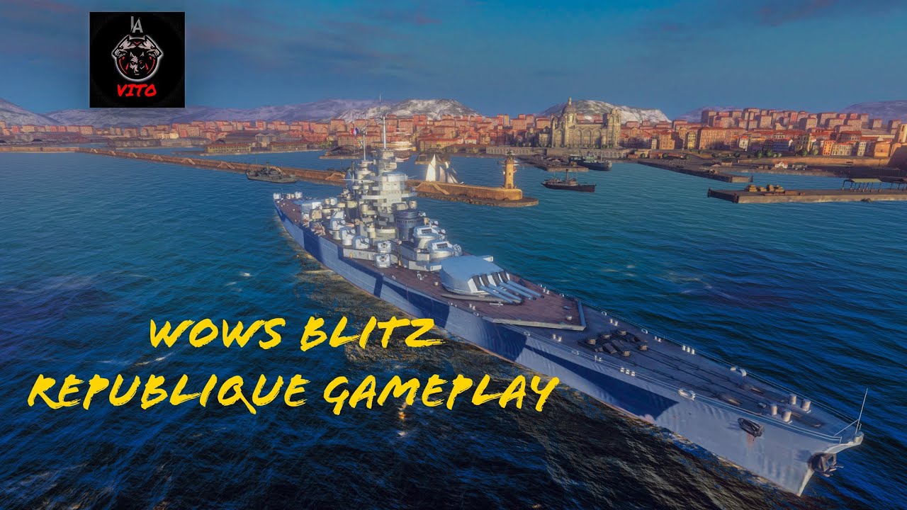 WoWs Blitz - Republique Gameplay - YouTube