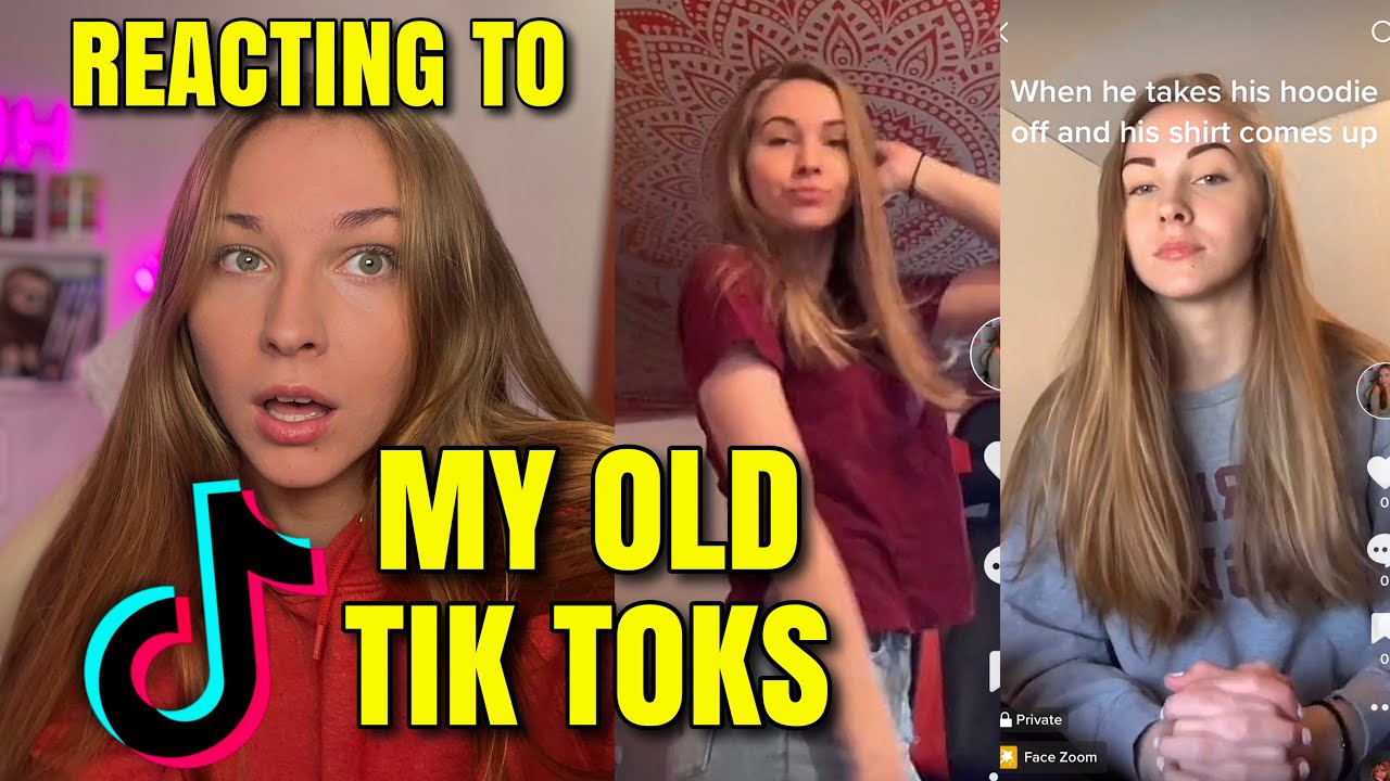 Reacting To My Old Tik Toks | CRINGE - YouTube