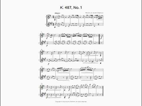 Mozart 12 duets, K. 487 - flute and clarinet duet - YouTube