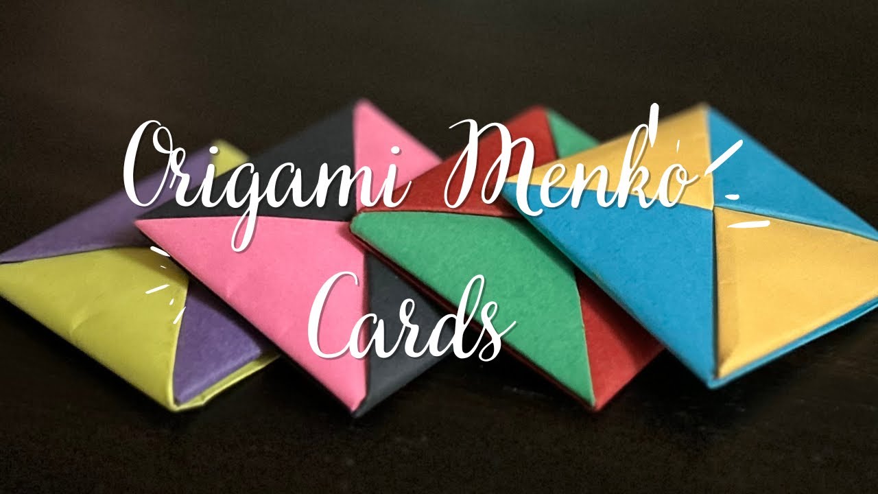 How to make Origami Menko cards - YouTube