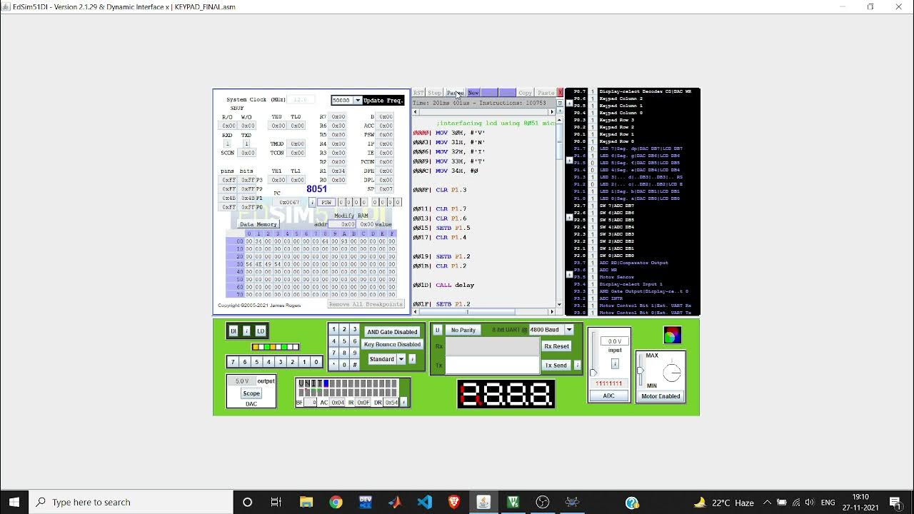 To interface 16x2 LCD using 8051 micro-controller - YouTube