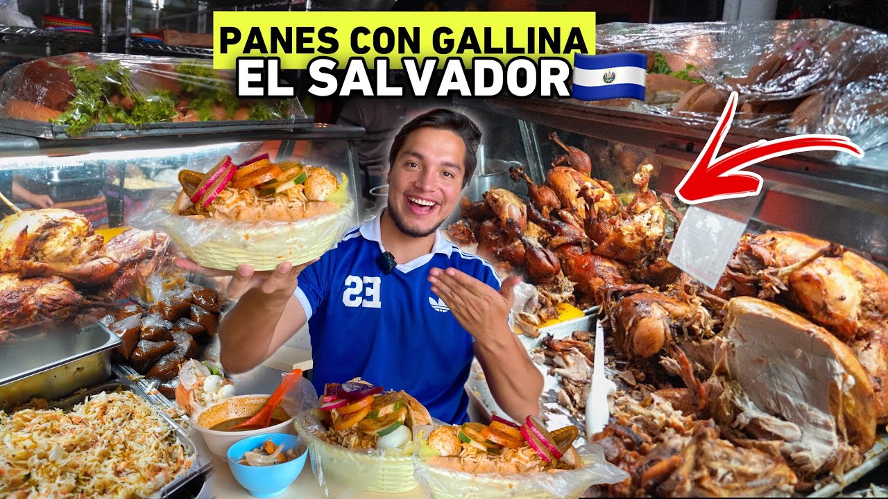 Así son LOS MEJORES PANES con GALLINA de EL SALVADOR 🤤🇸🇻 ¡Una delicia ...