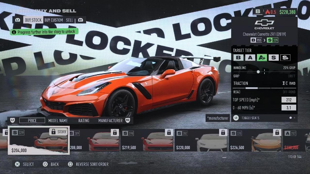 Need for Speed Unbound, Chevy Corvette (2019) - YouTube