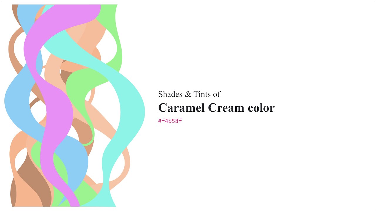 Shades & Tints of Caramel Cream color #f4b58f A Warm Orange color # ...