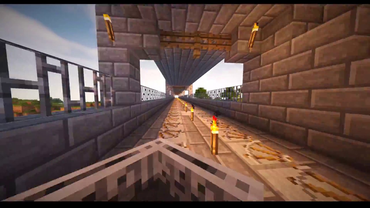 [Minecraft] My-craサーバー南環状線快速 乗車風景 発車メロディー付き！(高画質版) - YouTube