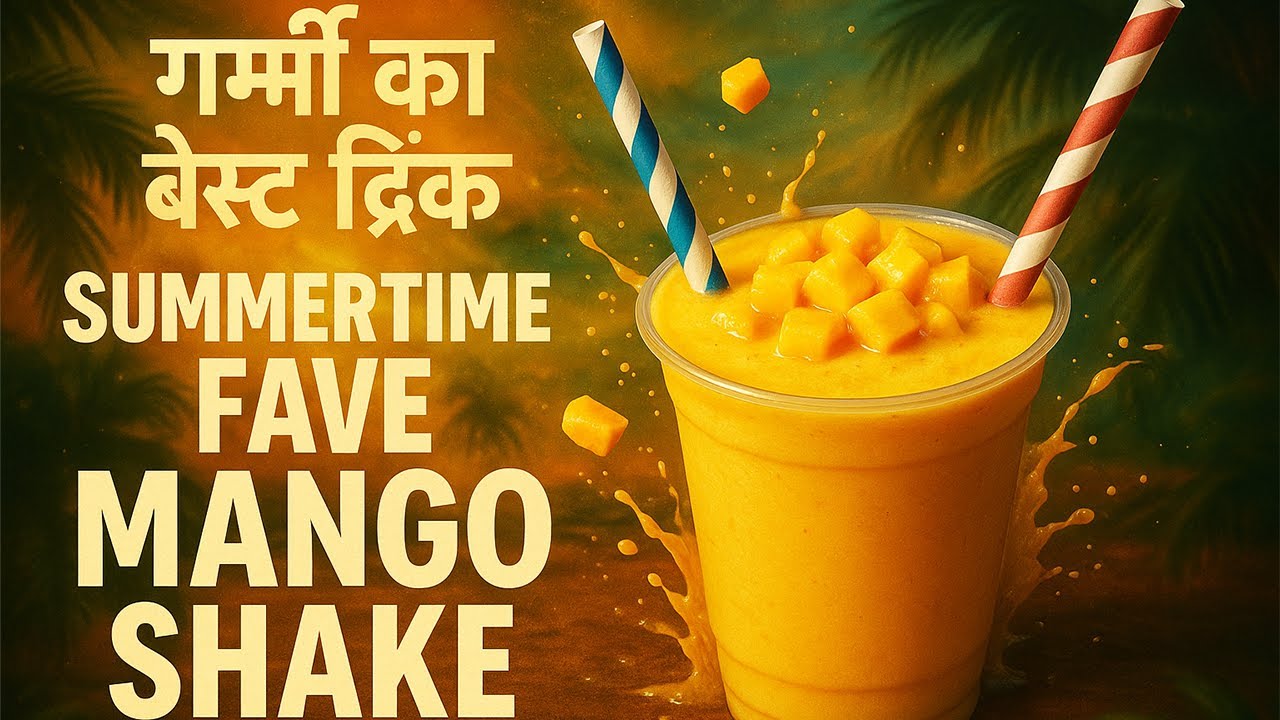 MANGO SHAKE RECIPE / HOW TO MAKE MANGO SHAKE / BEST SUMMER DRINK EVER ...