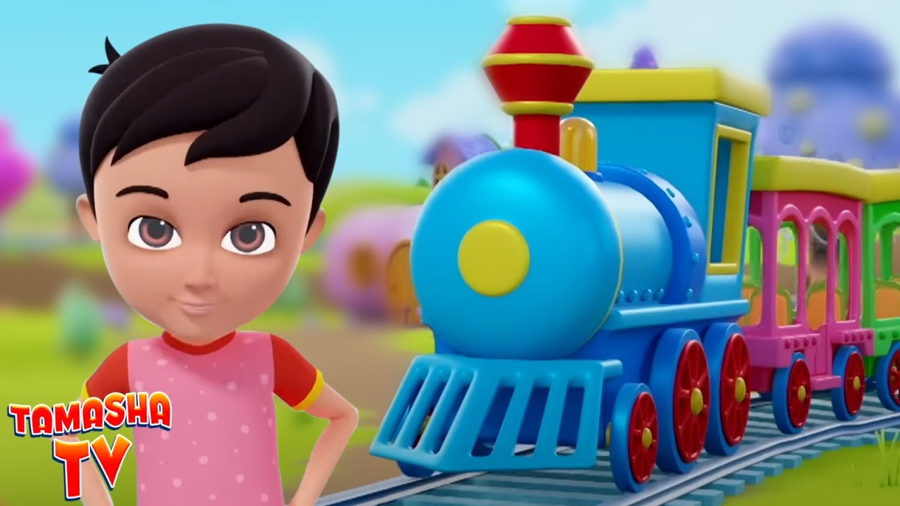 Rail Gaadi, कालू मदारी आया, Hindi Nursery Rhymes for Babies, मैं तोता ...