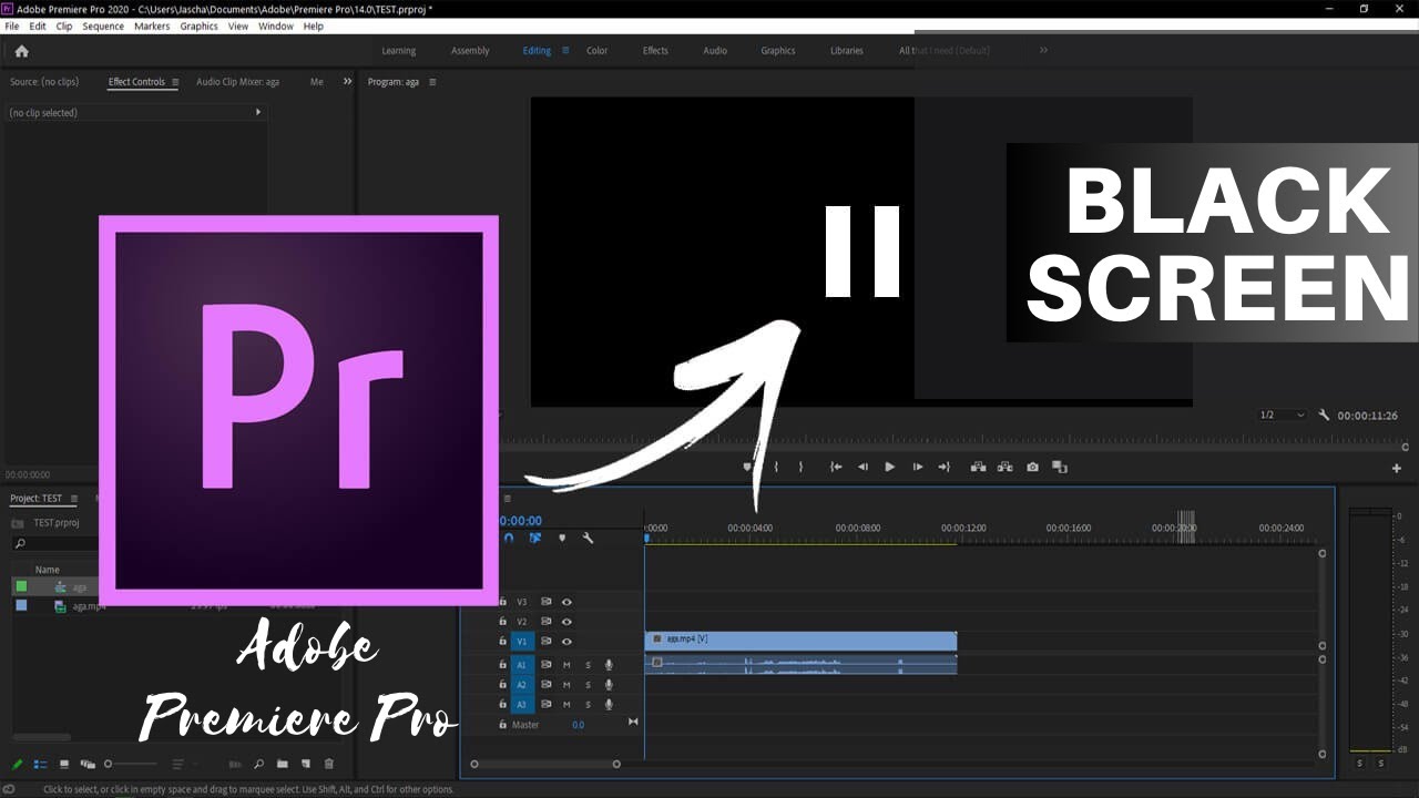 How to Fix BLACK PLAYBACK SCREEN Adobe Premiere Pro - YouTube