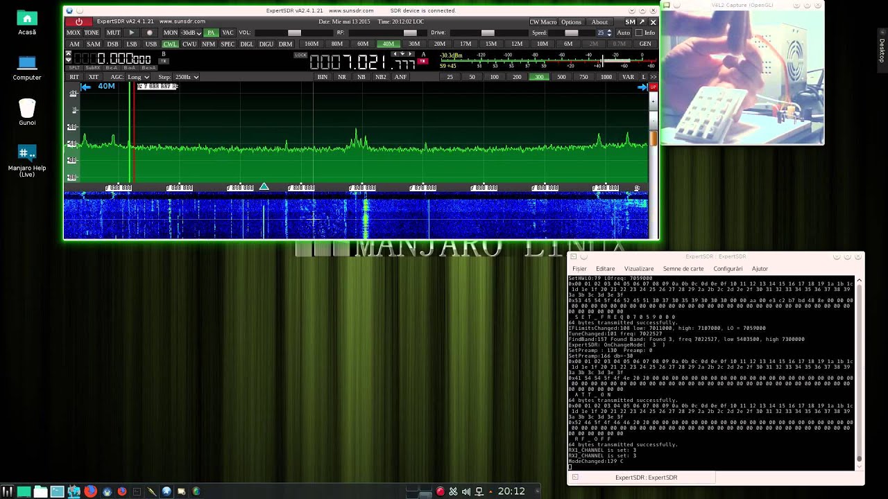 ExpertSDR with keypad + encoder + G11 - YouTube