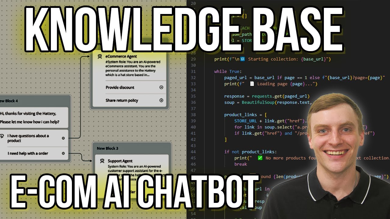 Building a Knowledgebase for E-com AI Chatbot - YouTube