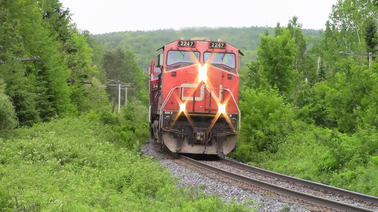 CN 2247 leads 306 East on the Pelletier & Napadogan Sub 6/23/18 - YouTube