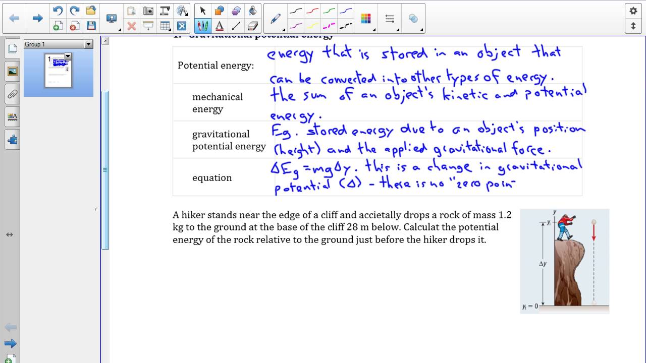 SPH4U 4.3 Gravitational potential energy - YouTube