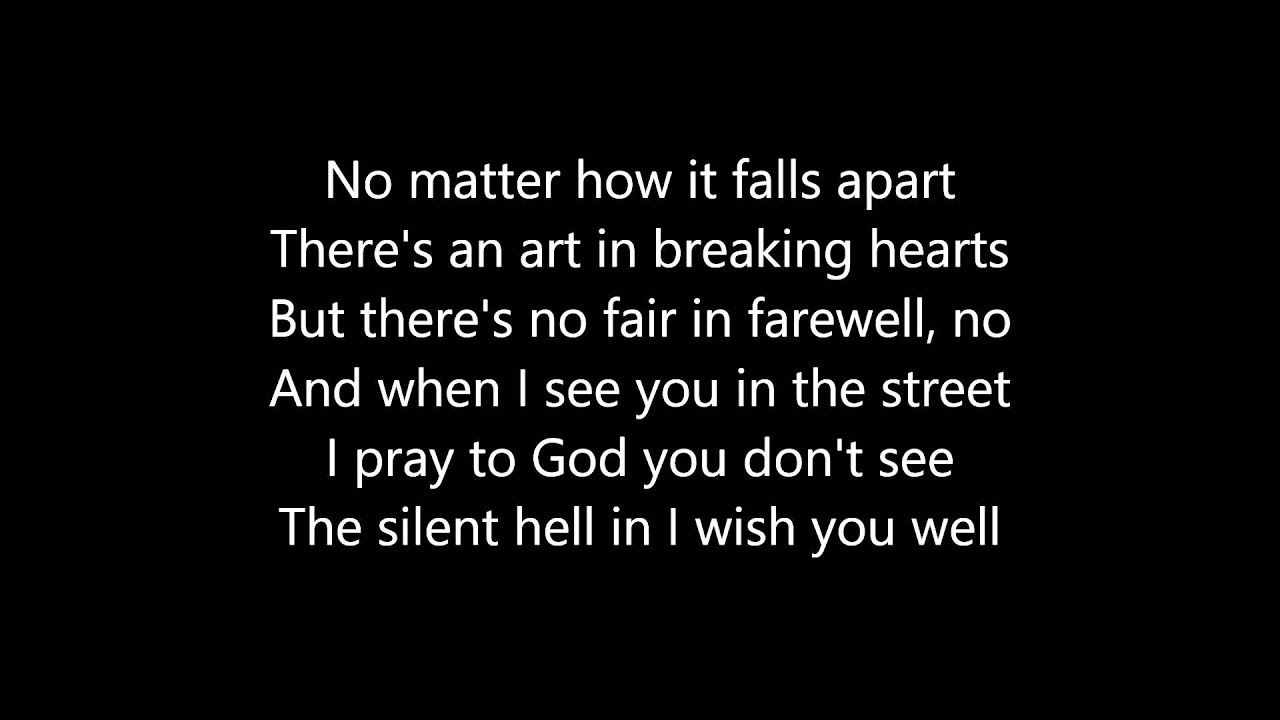 THE SCRIPT - no good in goodbye (LYRICS) - YouTube