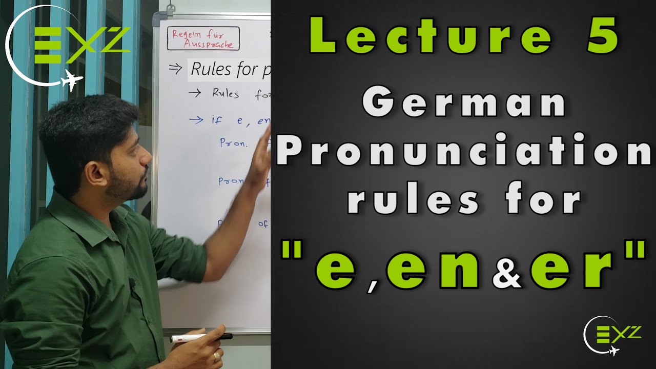 How to pronounce e, en, er in German | Top German pronunciation Hacks ...