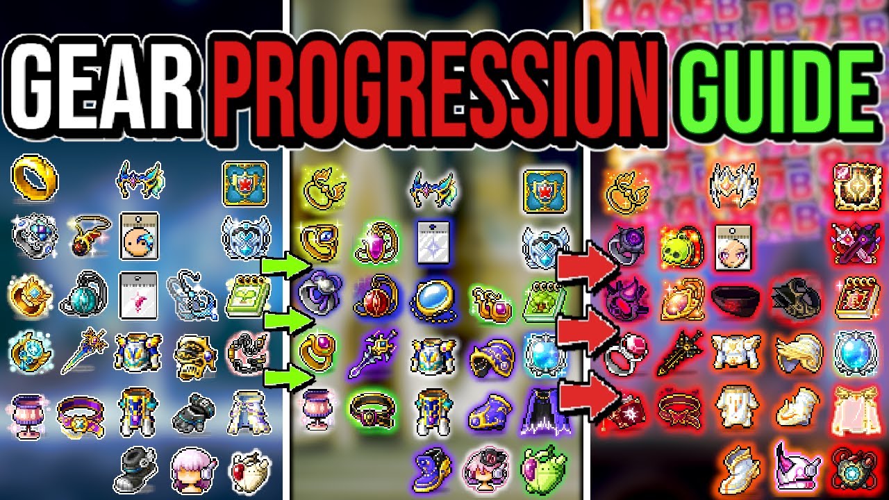MapleStory BEST Gear Progression Guide 2025 - YouTube