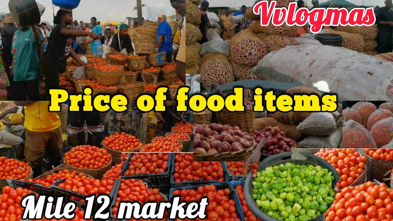 VLOGMAS DAY 1: Lagos Market Price Updates || Price Of Tomatoes,Pepper ...