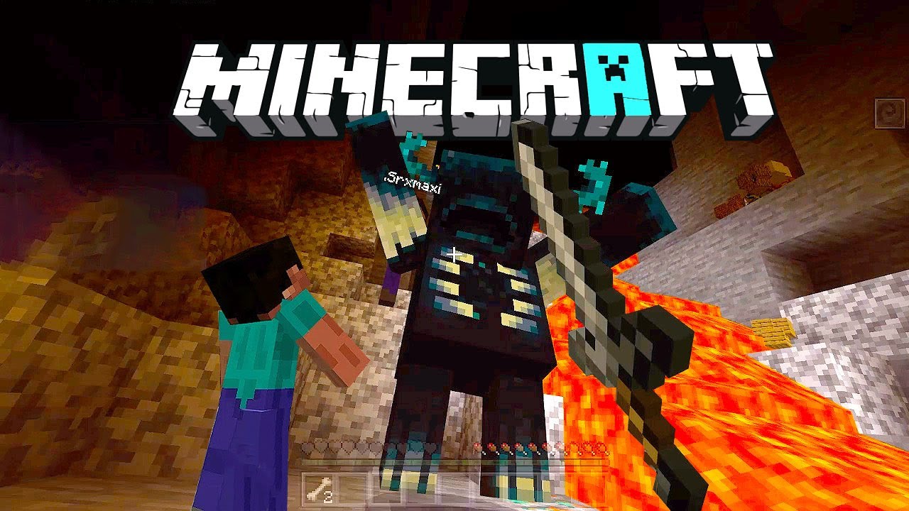 Enfrentamos o Warden pela primeira vez - Minecraft - YouTube