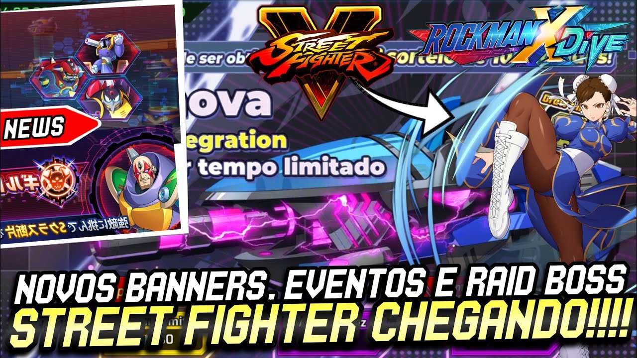 MXD NOVOS BANNERS, RAID BOSS e COLLAB Com Street Fighter CHEGANDO ...