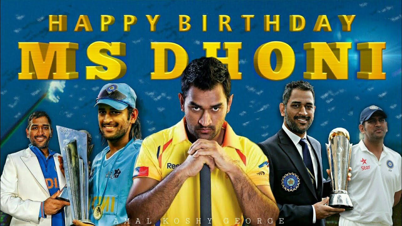MS Dhoni Tribute Mashup | A Tribute to Dhoni | Happy Birthday Dhoni ...