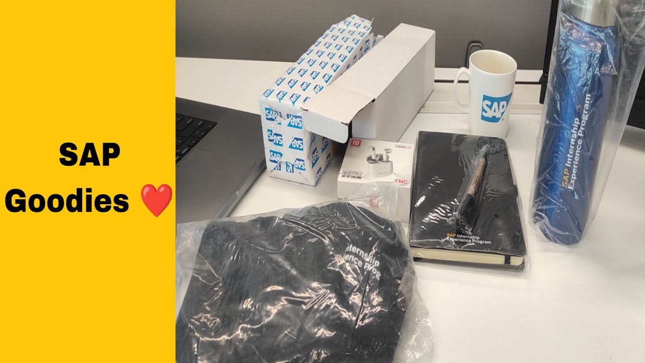 SAP internship Goodies ️ #sapixp #career #job #intership #goodies #sap ...