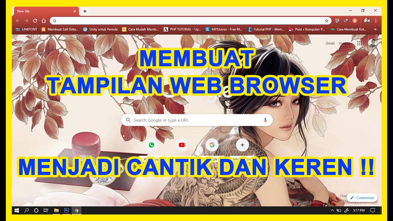 Cara Mengganti Tema Web Browser Mozilla Firefox dan Google Chrome - YouTube