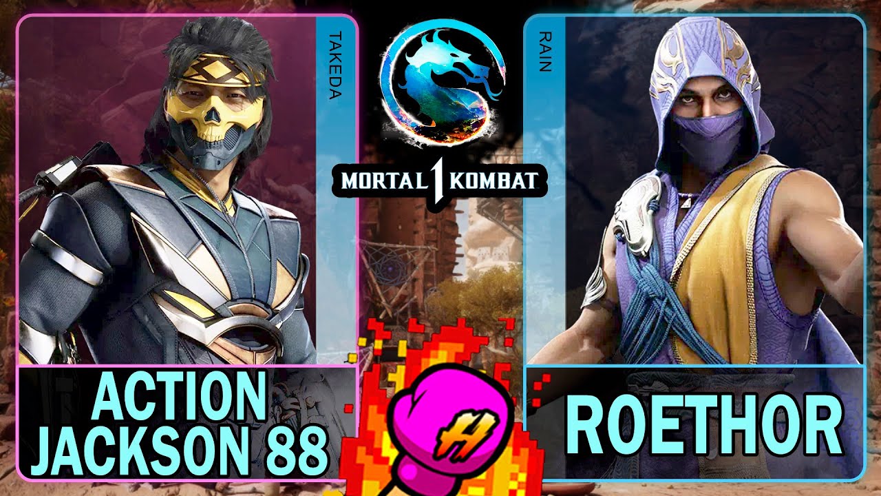MK1 Action Jackson 88 (TAKEDA) VS Roethor (RAIN)🥊Mortal Kombat 1🥊4K 60 ...