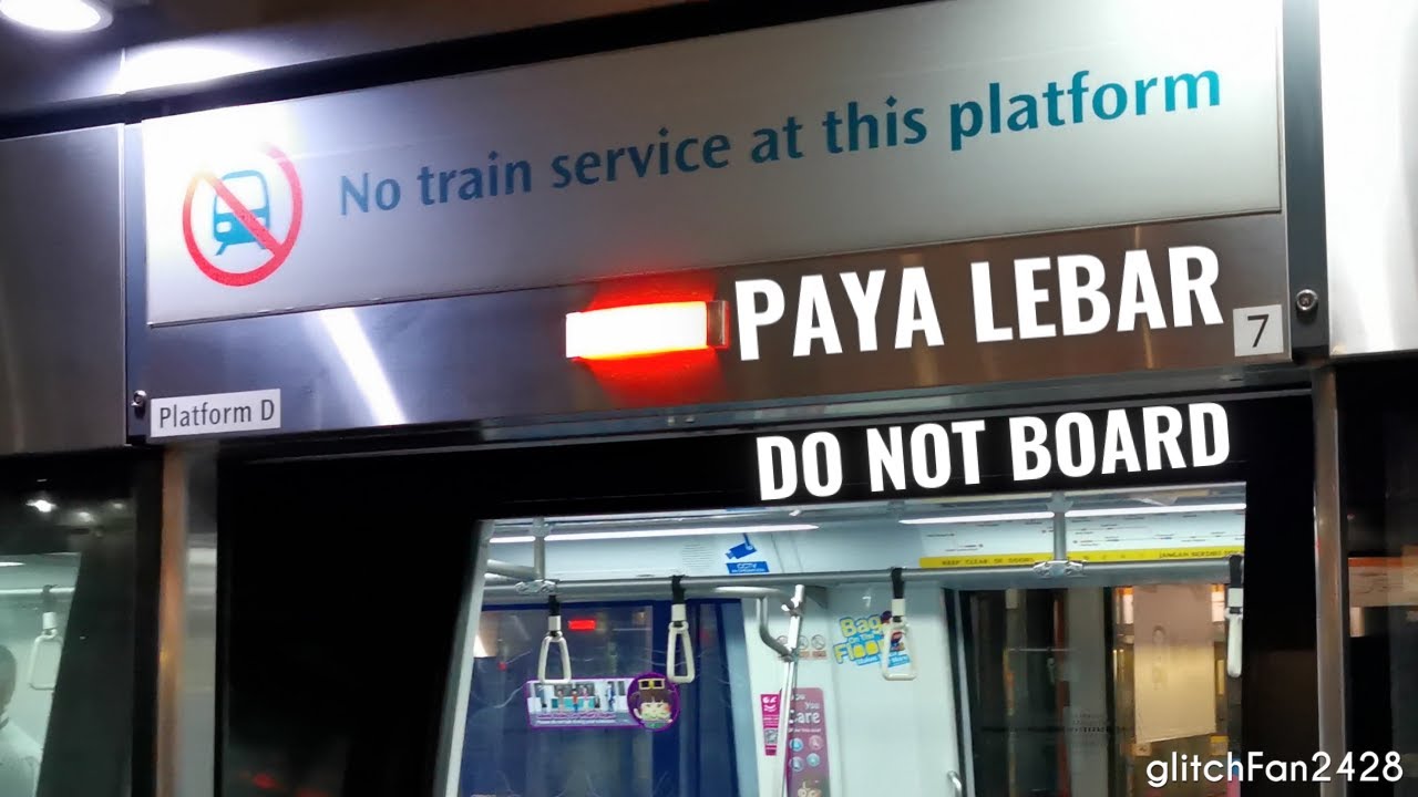 [SMRT] Onboard Train Terminating at CC9 Paya Lebar Middle Platform ...