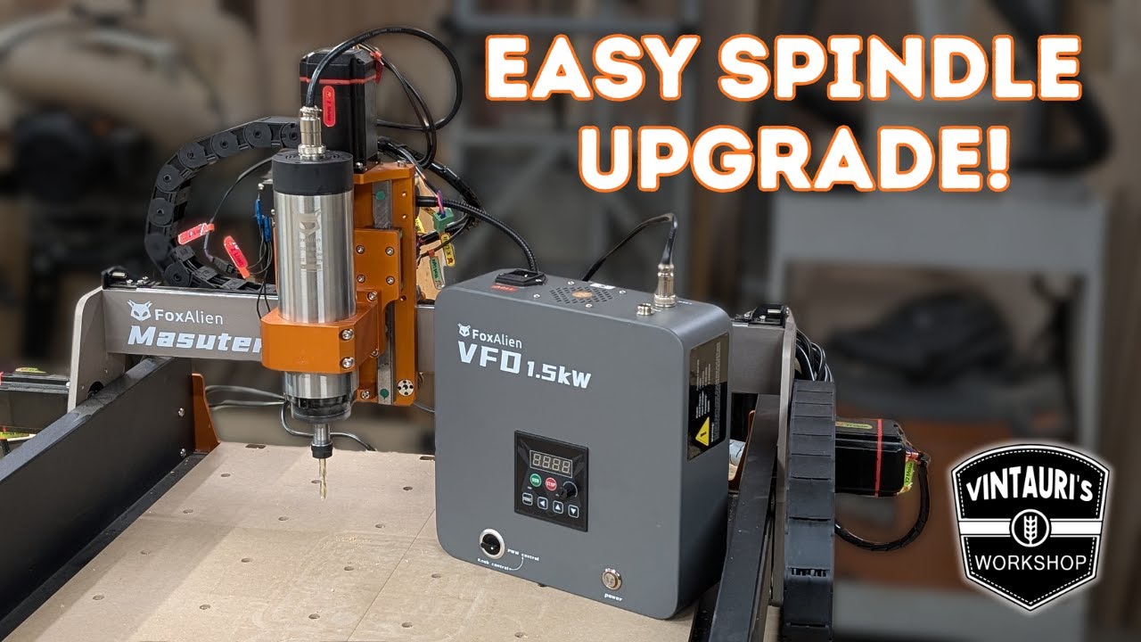Installing the FoxAlien 1.5kW Spindle Upgrade Kit - YouTube