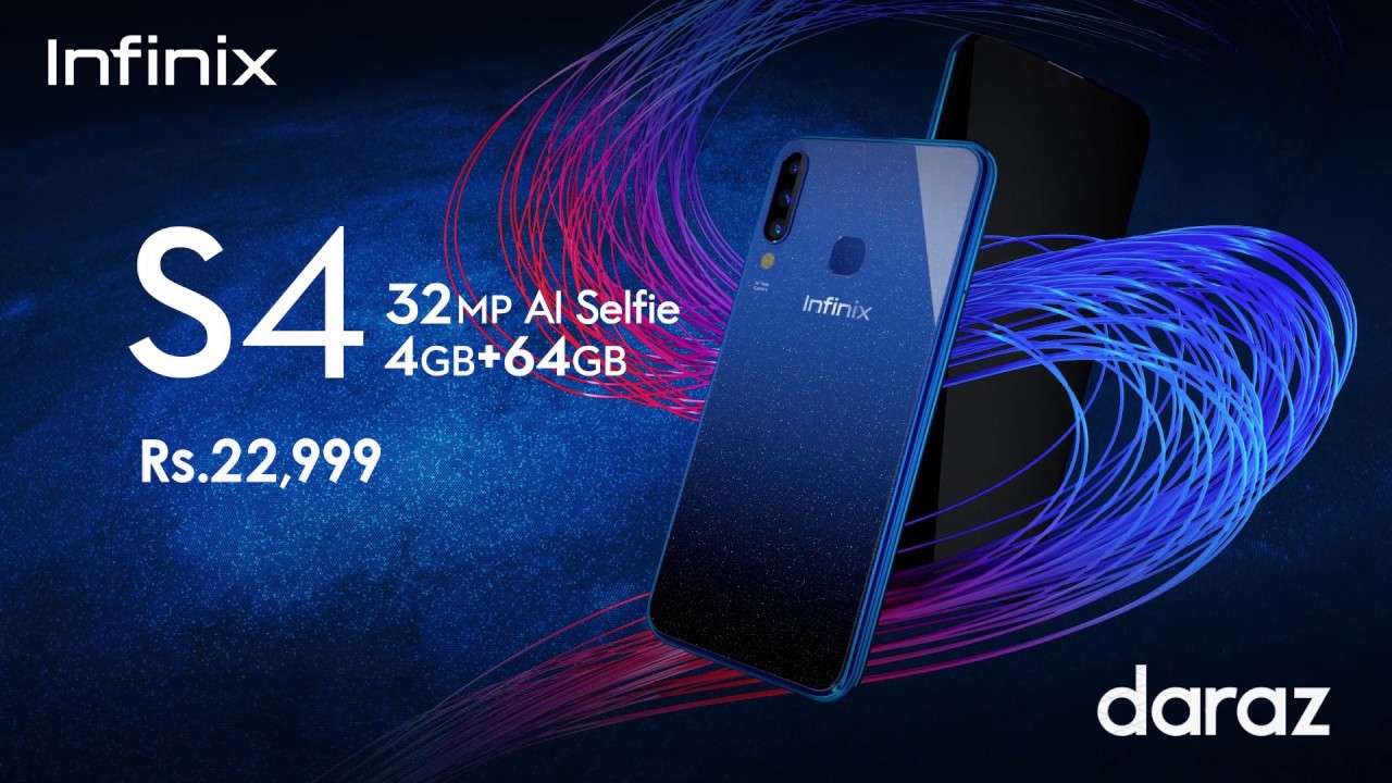 Infinix S4 | 32MP Selfie Camera | 4GB+64GB | Wide Angle Triple Rear ...