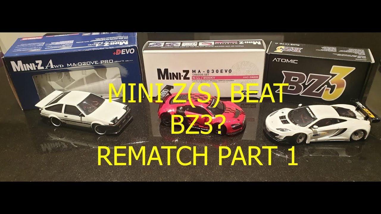 Mini Z evo awd vs BZ3 mini rc Rematch Review #miniz #atomicbz3 # ...