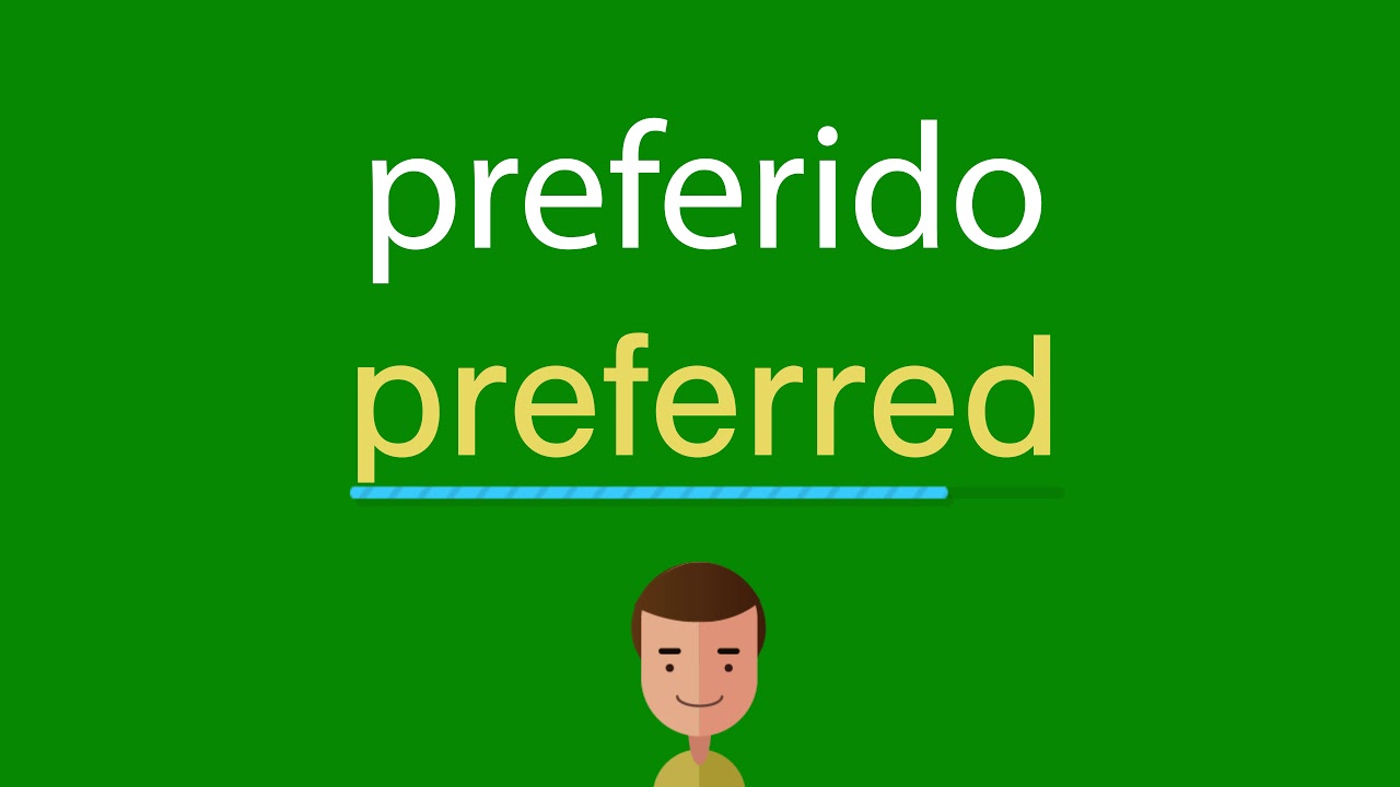 Como dizer preferido em inglês - YouTube