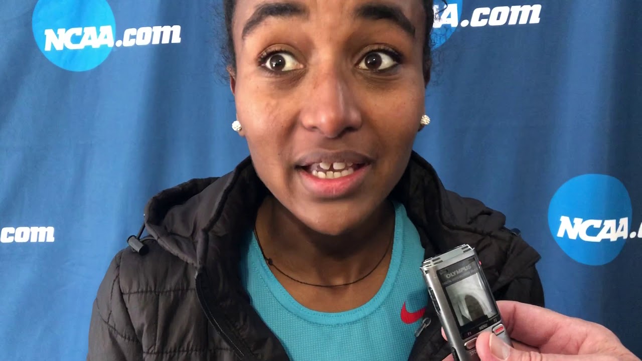 Weini Kelati of New Mexico after taking 2nd at 2018 NCAA XC - YouTube