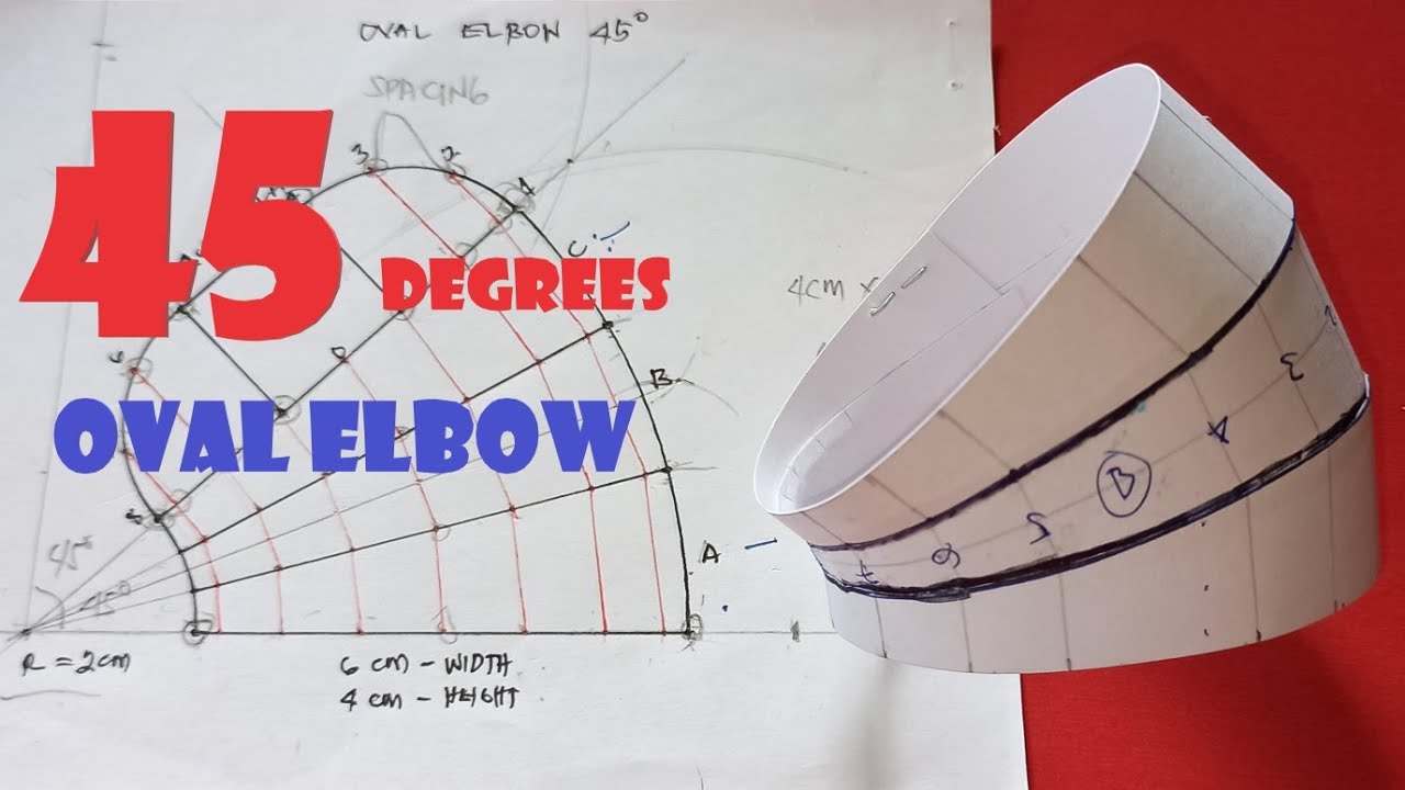 OVAL ELBOW 45° : How to make/fabricate it? Sheetmetal fabrication ...
