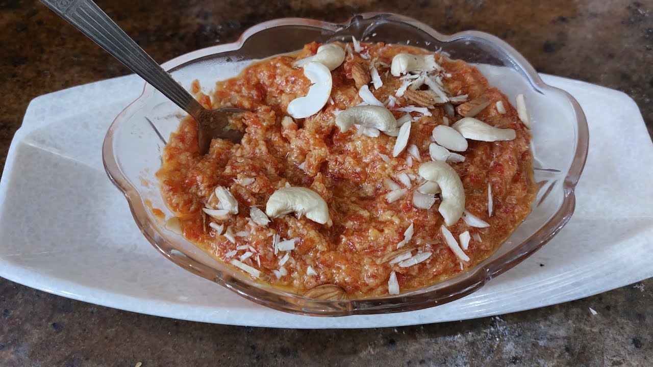 Gajar ka halwa | Malaidar Gajar Ka Halwa | Halwa Recipe | Carrot Halwa ...
