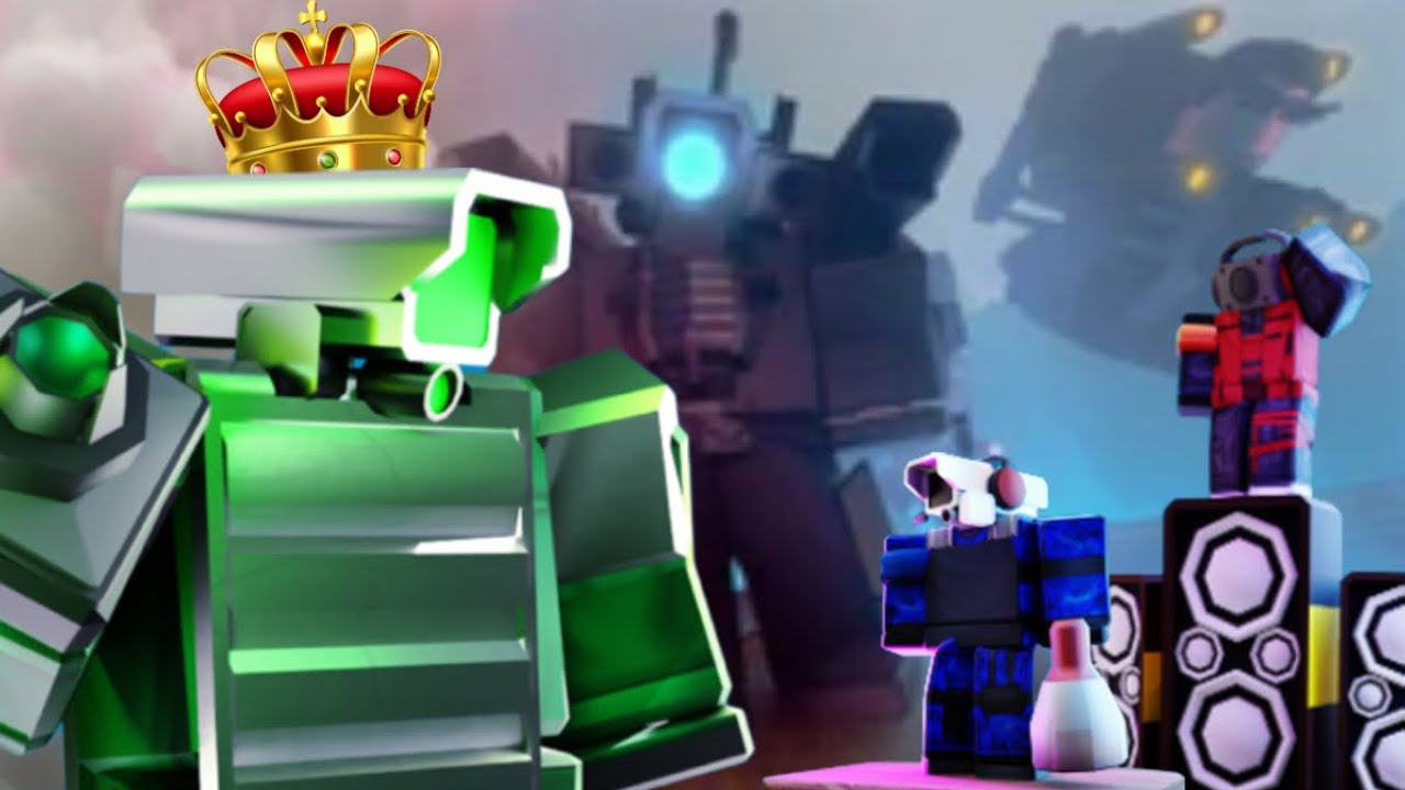 making an OP green laser cameraman in toilet tower defense - YouTube
