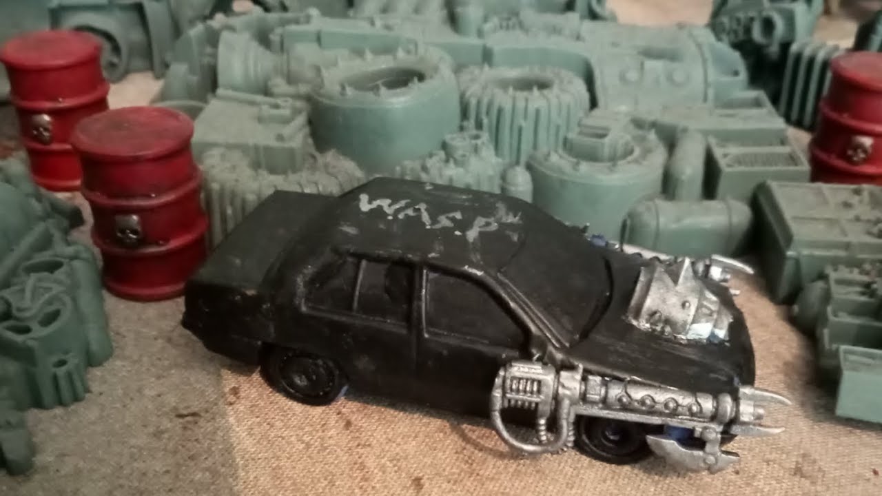 My first Gaslands: Refueled Conversion The "Black W.A.S.P" - YouTube