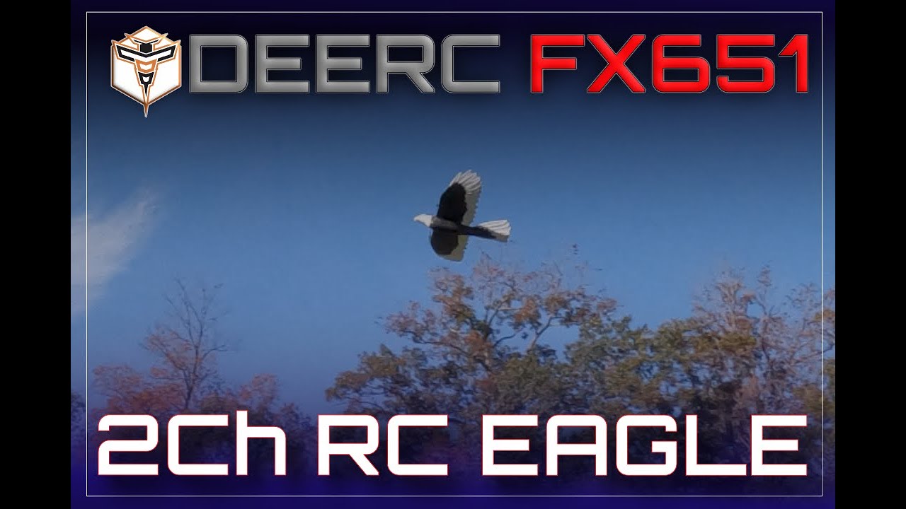 Flying the DEERC FX651 RTF 2 CH RC Eagle RC Plane - YouTube