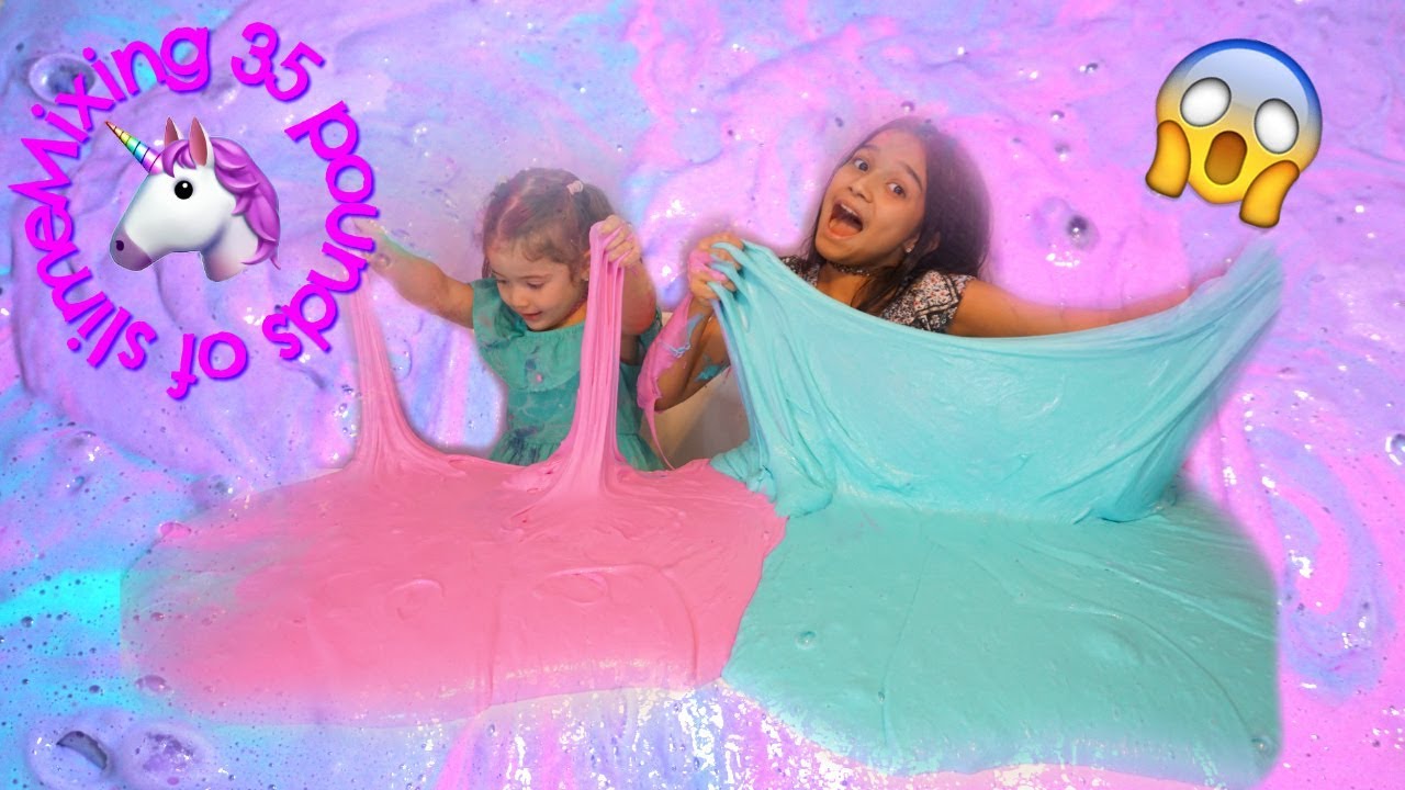 1 GALLON OF FLUFFY SLIME VS 1 GALLON OF FLUFFY SLIME| How to make ...