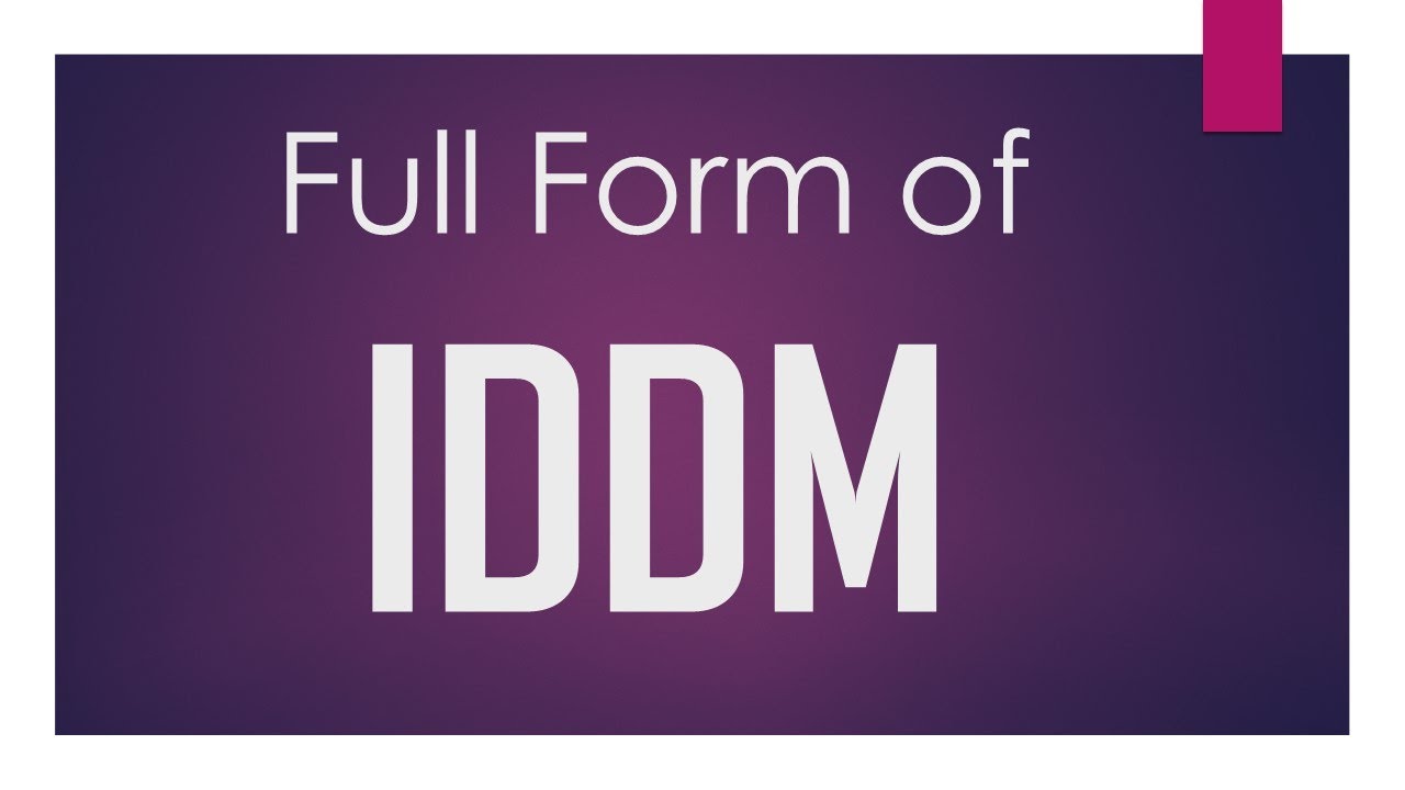 Full form of IDDM-Medical Term - YouTube