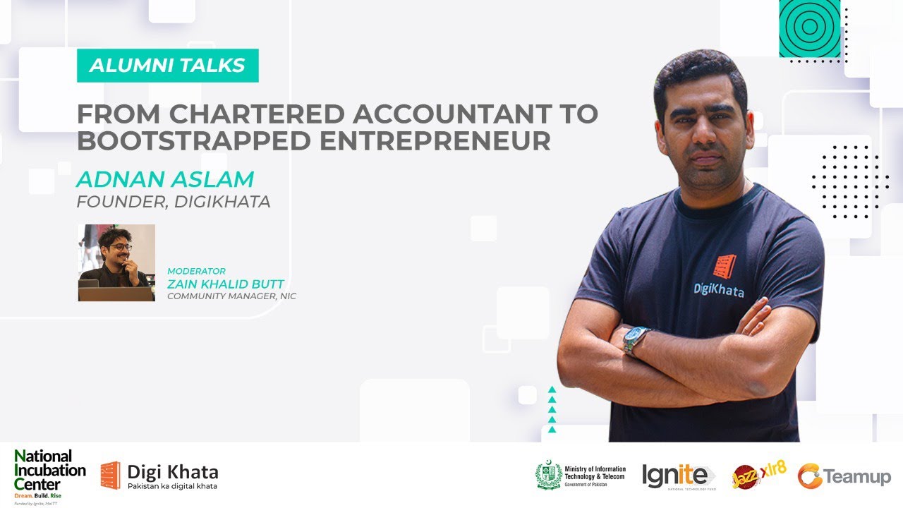 Alumni Talks with Adnan Aslam - From Chartered Accountant To ...