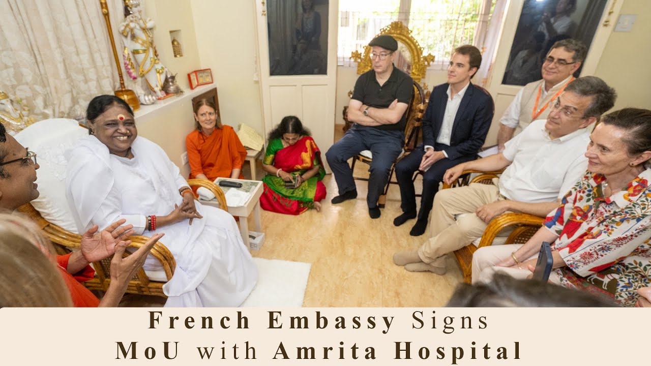 French Embassy Signs MoU with Amrita Hospital - YouTube