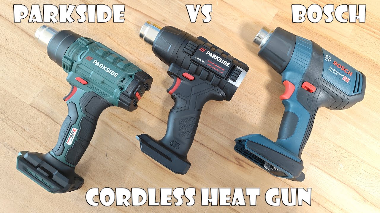 Bosch GHG 18V-50 vs Parkside Performance PPHLGA 20-LI A1Cordless Heat ...